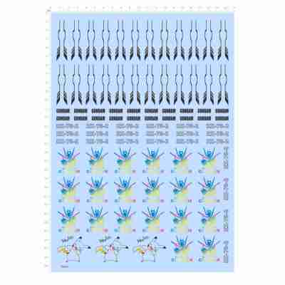 79965模型水贴比卡丘Yeah鼠标RX-78-2高达头像可撕膜不干胶2404