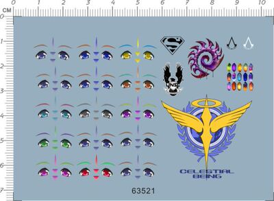 63521-A4313 1/8 dnsc 我的女神幸运女神森里萤一眼睛天人水贴1