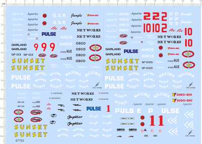 67703整版胶1/24 stag sugo hgus高智能方程式赛车模型水贴AFK-0G