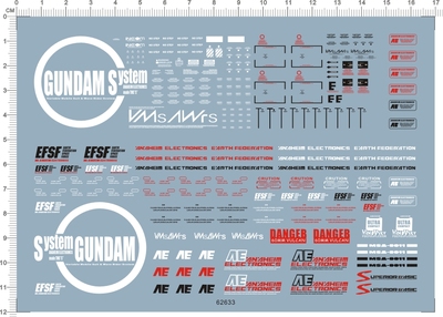 62633-809 PG GUNDAM S gd水贴少量批量定做订做water decal111