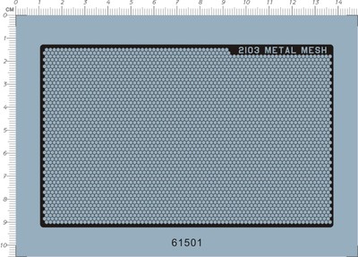 61501- 整版胶 Metal Mesh 蜂窝网格六角形 模型水贴纸 现货