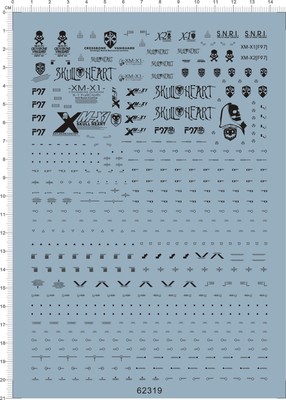 62319-B1304 MG XM-X1 CROSSBONE X-1 骷髅全武装型gd水贴2