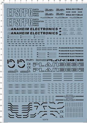 62478-A3817 HG MSA-0011DEEP STRIKER PLAN303E深度强袭水贴现货