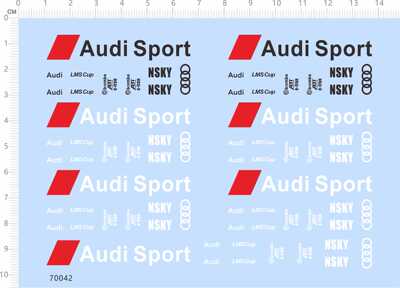 70042整版胶1/48 AUDI SPORT驱逐榄奥迪款遥控船水贴纸驱逐舰nsky
