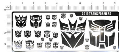 2015-W21 TRANS FORMERS 变形 金属贴纸 尺寸:93x35mm现货