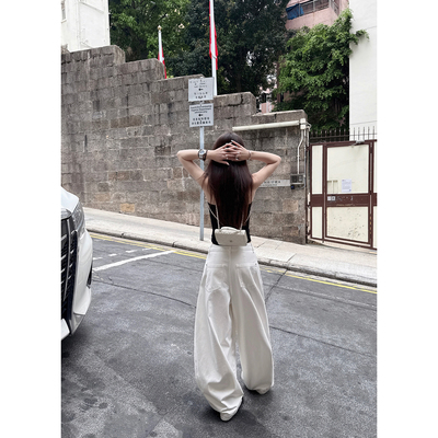 Here yaya shop 4.8 20:00牛乳白牛牛好驾驭慵懒感小版气球牛仔裤