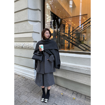 Here yaya shop 10.20 20:00 自由至上超大条氛围感30%羊毛大披肩
