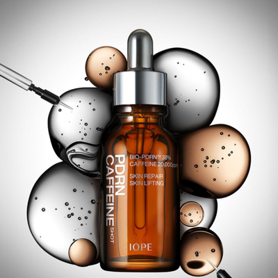 韩国正品IOPE PDRN38%+咖啡因/50ml/玻璃瓶全功效修复型提亮肤色
