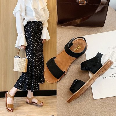 Spring Flat Roman beach shoes soft sole womens shoes sandals