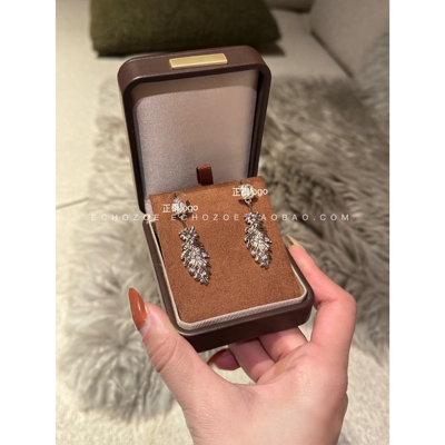 ECHOZOE“华丽羽毛”绝对的贵气慎婕同款xiang子正确耳环耳钉耳饰