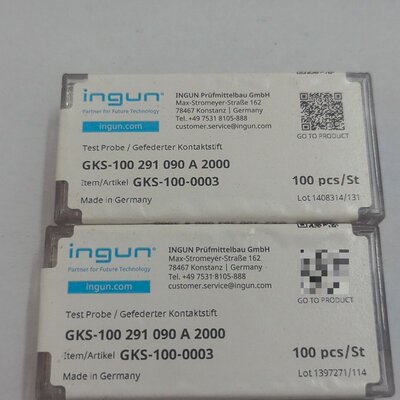 议价德国INGUN英冈探针GKS-100 291 090 A20可维修