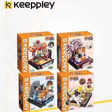启蒙keeppley火影柯南角落生物奇妙积木拼装玩具街景场景生日礼物