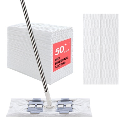 跨境静电除尘纸吸尘沾毛发XL大号SWIFFER 配件一次性拖把布拖把