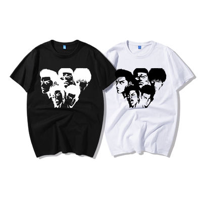 灌篮高手流川枫纯棉大码短袖T恤