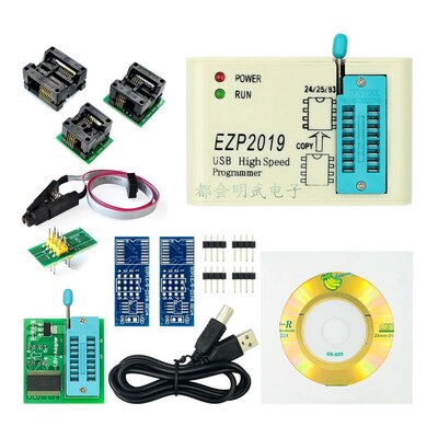 EZP2019高速SPI FLASH编程器 24/25/93 bios 25T80烧录 脱机复制