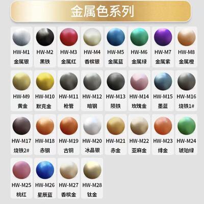 宏天水性漆基础色金属色