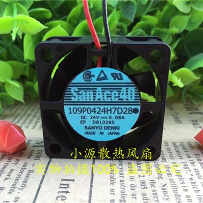 全新正品三洋 SanAce40 24V 0.08A 109P0424H7D28 4015变频器风扇
