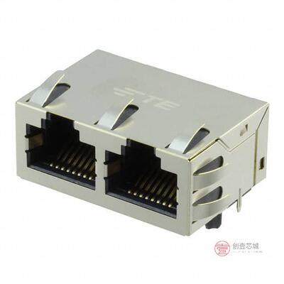 原装正品2301996-1全新CONN JACK 2PORT 100 BASE-T PCB
