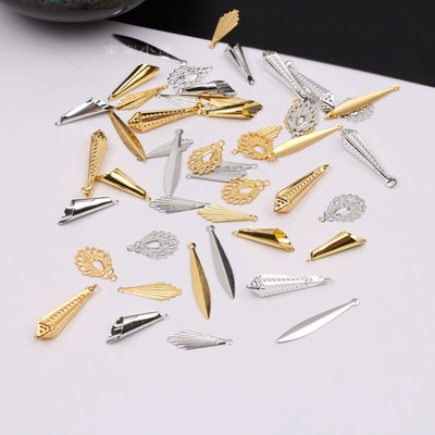 diy金属手工发梳步摇古风吊片