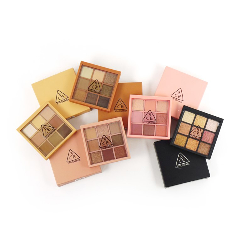 3CE/三熹玉九宫格眼影珠光9色哑光闪片 BEACH MUSE ALL NIGHTER_虎窝淘