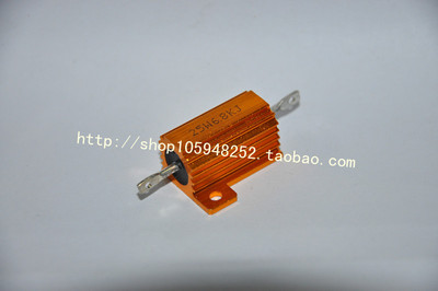 黄金铝壳电阻 RX24-25W6.8K J 精密铝壳电阻25W 6800欧姆