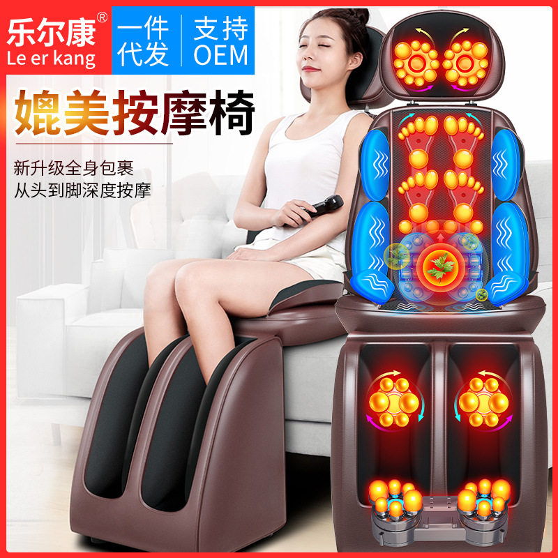 多功能颈椎按枕按靠垫背部腰部按器按椅垫跨境