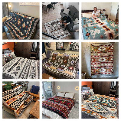 土耳其休闲毯挂毯盖毯涤棉材质