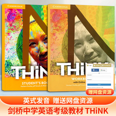 THINK LEVEL 3 STUDENT’S BOOK THINK 3级学生书+3级练习册 Herbert Puchta、 Jeff Stranks、 Peter Lewis-Jones 著等