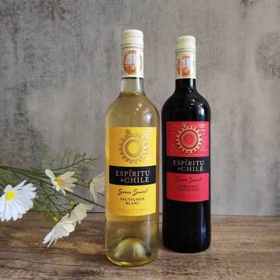 买一赠一智利灵魂半甜白红葡萄酒