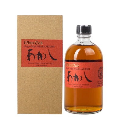 日本原装进口Akashi明石单一麦芽威士忌单桶原酒欧洛索雪梨桶