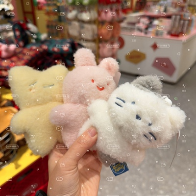 韩国代购butter family黄油君牛奶猫草莓兔毛绒公仔娃娃 女生礼物