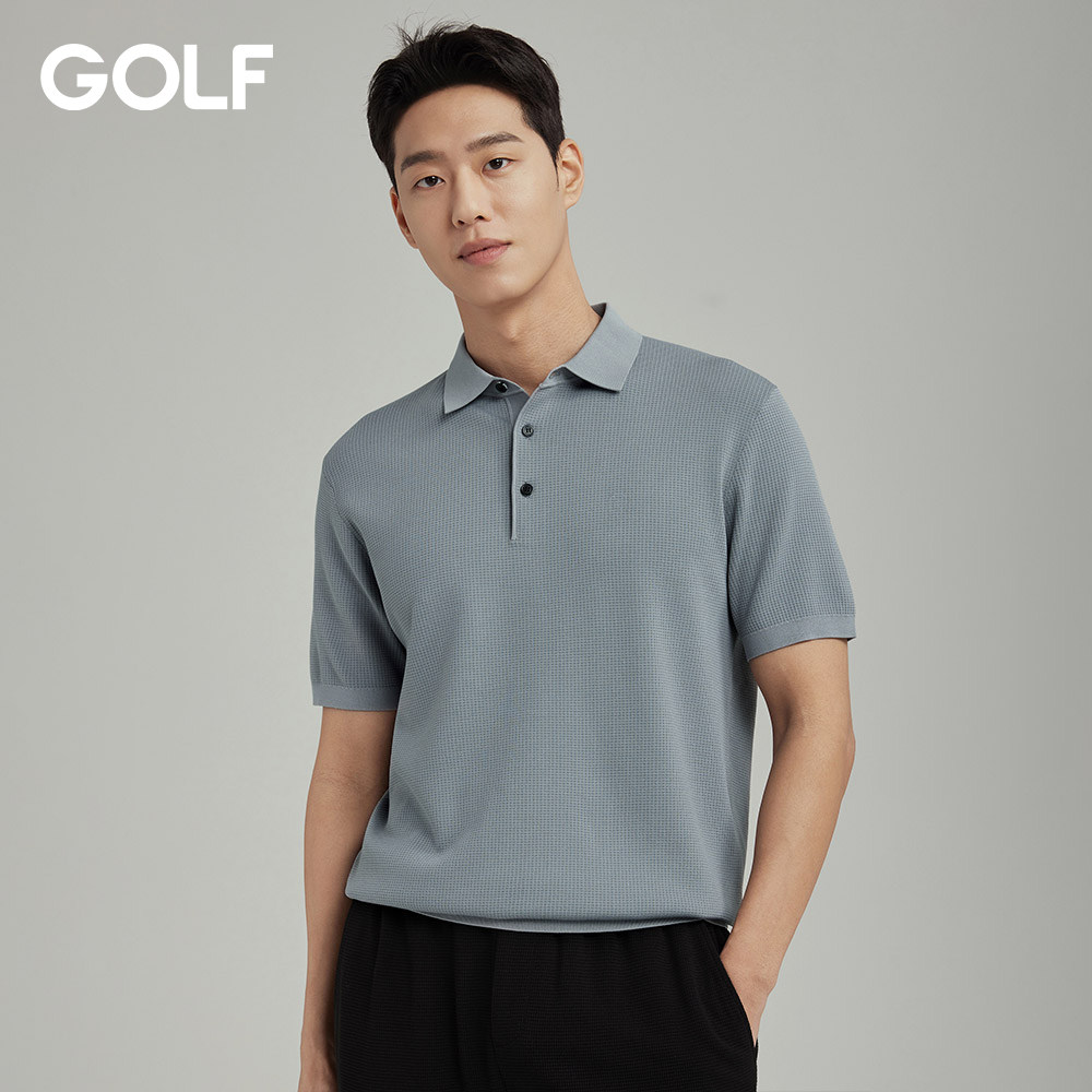 GOLF高尔夫新款短袖针织衫男26年夏季polo领亲肤透气商务休闲上衣