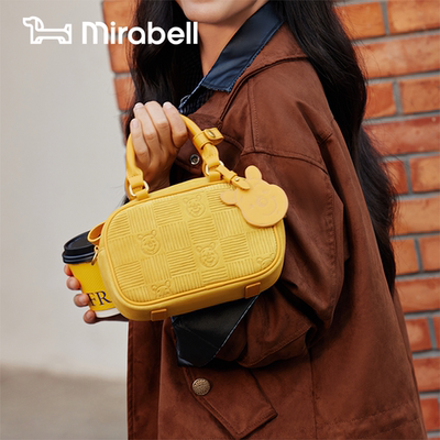 Mirabell/美丽宝春秋季商场同款维尼小熊联名款斜挎保龄球包