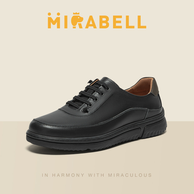 Mirabell/美丽宝商场同款春新款时尚男鞋牛皮革舒适休闲男鞋