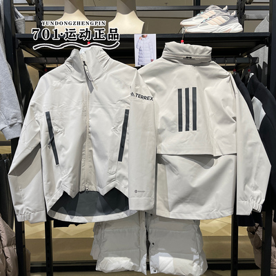 阿迪达斯女子连帽防风外套