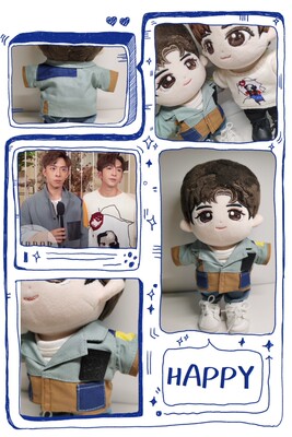 Mirror公仔衫娃衣20cm应援AnsonLo卢瀚霆edan吕爵安cp拼色外套