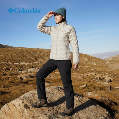 哥伦比亚女无缝拒水650蓬羽绒服