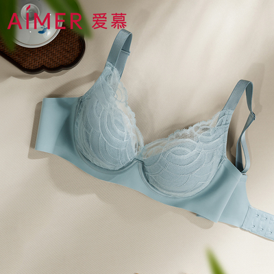 爱慕专柜正品内衣女悬浮杯软支撑薄款大胸显小隐孔杯文胸AM138771