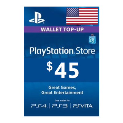 PSN+点卡USD45VoucherCodeUS