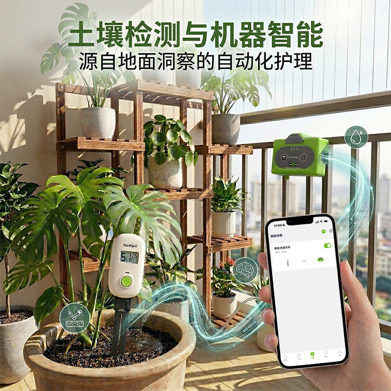 WiFi自动浇水器家用定时浇花神器阳台花盆懒人全自动浇花器滴水器