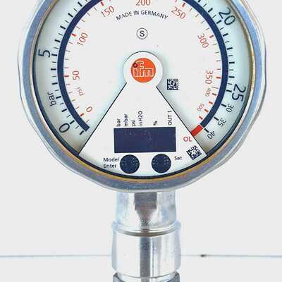 IFM PG2453 Analog and Digital Display Gauge Pressure Sensor