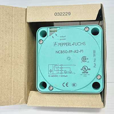 Pepperl Fuchs NCB50FPA2P1 Inductive Sensor 4wire PNP *NEW*
