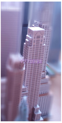 世界城市摩天楼建筑沙盘纸模型