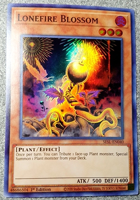 游戏王 日版 SESL-EN040 SR  孤火花  J3A