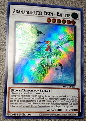 游戏王 美英一刷 SESL-EN008 SR  魔救之奇迹 猛禽晶石 J3A