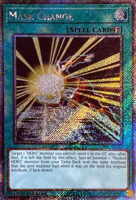 游戏王美英RA04-EN142 PSCR 假面变化 假面变换 OS1