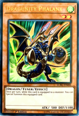 游戏王 美英一刷 LCKC-EN086 UR  UR 金闪 龙骑兵团-方阵龙 F1A