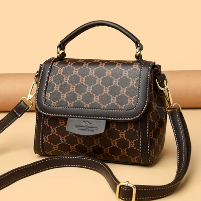 真皮女包时尚简约中老年女士手提