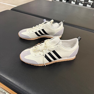 Adidas/阿迪达斯 VS JOG 2.0 男女款复古翻毛皮T头德训鞋 JS1031