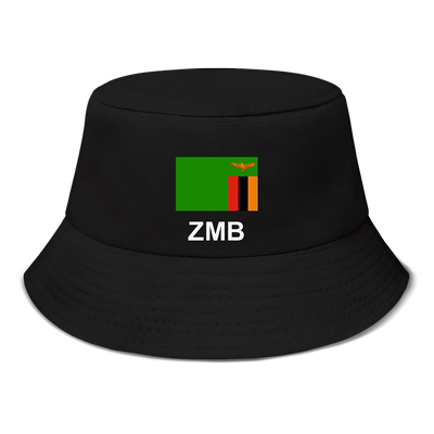 赞比亚Zambia国家帽子渔夫帽男女钓鱼帽太阳帽学生防晒帽设 无界
